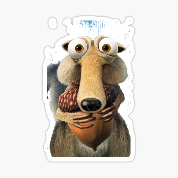 "Crazy squirrel" Sticker for Sale by DZOSUA | Redbubble