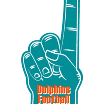 "Miami Dolphins Football Foam Finger " Essential T-Shirt for Sale by ...