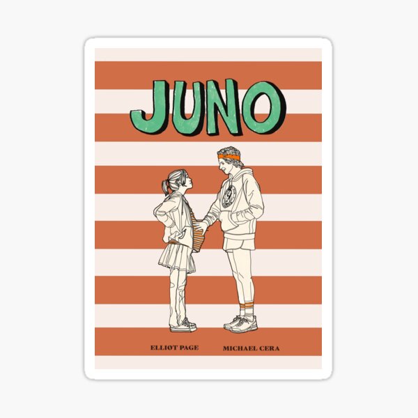 "JUNO (2007) poster" Sticker for Sale by anaburgess | Redbubble
