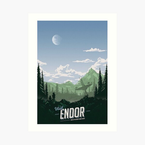 "Visit Endor Poster" Art Print for Sale by scmitbernardo | Redbubble