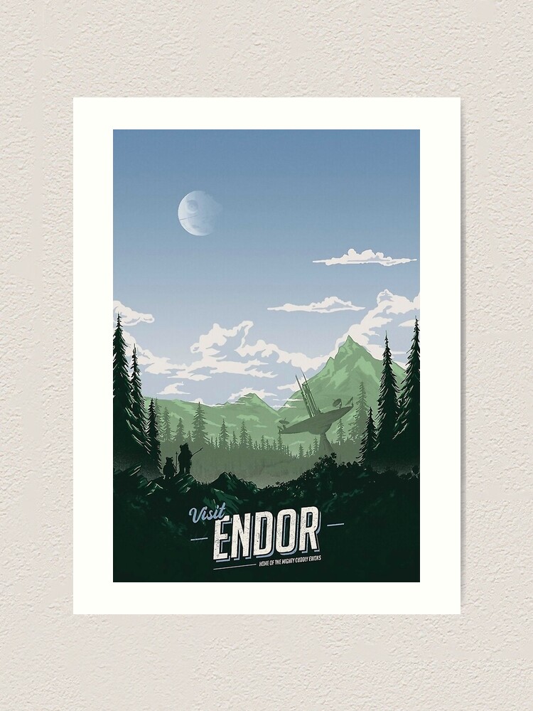 "Visit Endor Poster" Art Print for Sale by scmitbernardo | Redbubble