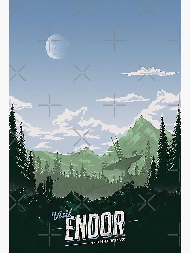 "Visit Endor Poster" Art Print for Sale by scmitbernardo | Redbubble