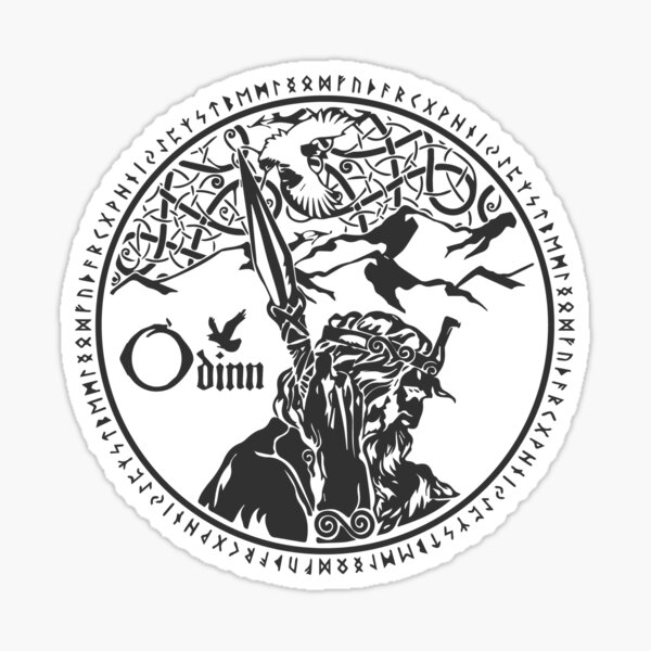 "ODIN" Sticker for Sale by VolcanoStock | Redbubble