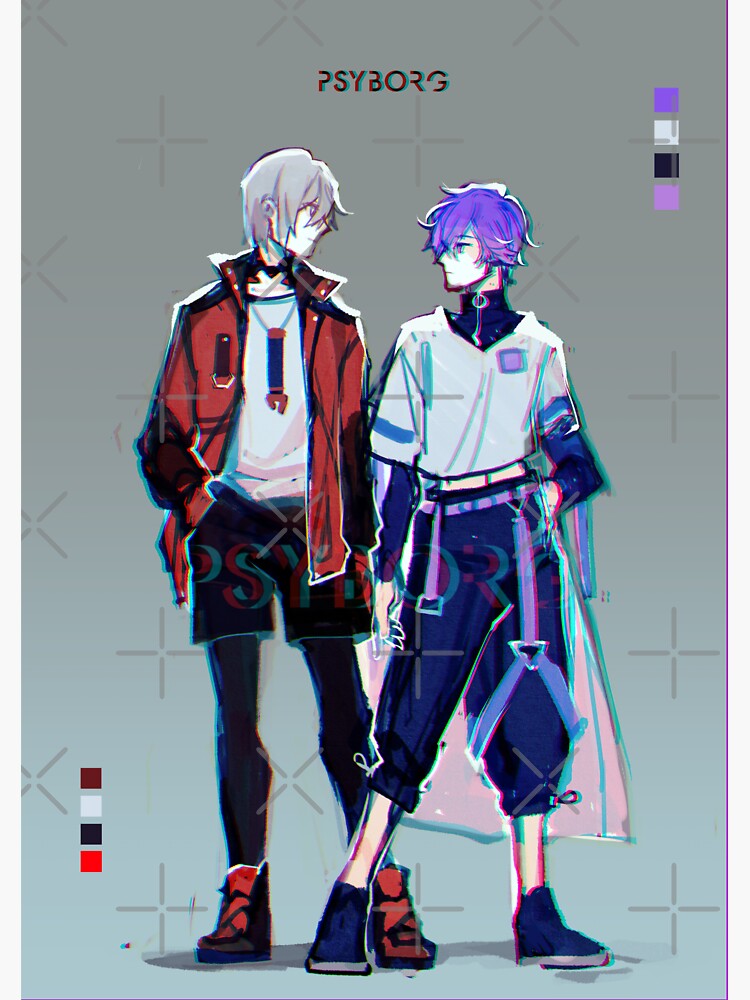 "Fulgur Ovid and Uki Violeta - Noctyx - Nijisanji" Sticker for Sale by zenlesszone | Redbubble