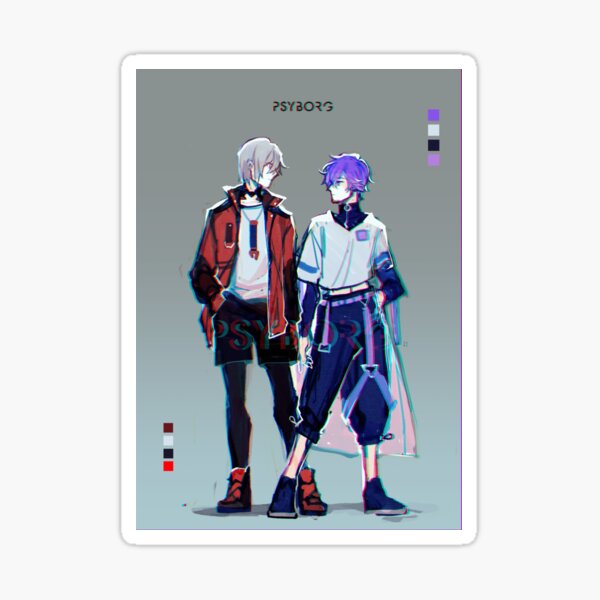 "Fulgur Ovid and Uki Violeta - Noctyx - Nijisanji" Sticker for Sale by zenlesszone | Redbubble