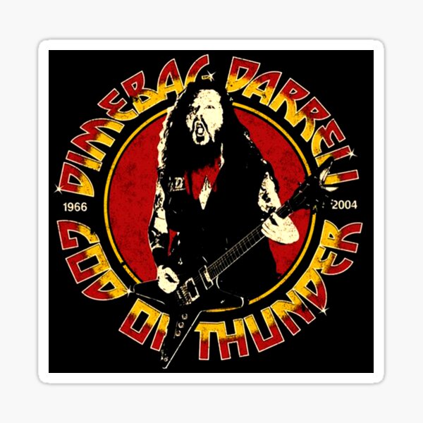 "DIMEBAG 023" Sticker for Sale by alaynalehner75 | Redbubble