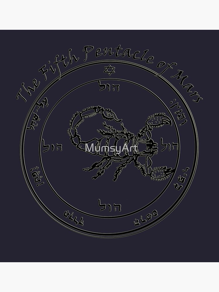 "The Fifth Pentacle of Mars - Solomon Seals" Poster for Sale by ...
