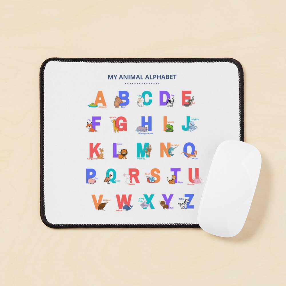 "My A to Z Animal Alphabet " Poster for Sale by CherieTree | Redbubble