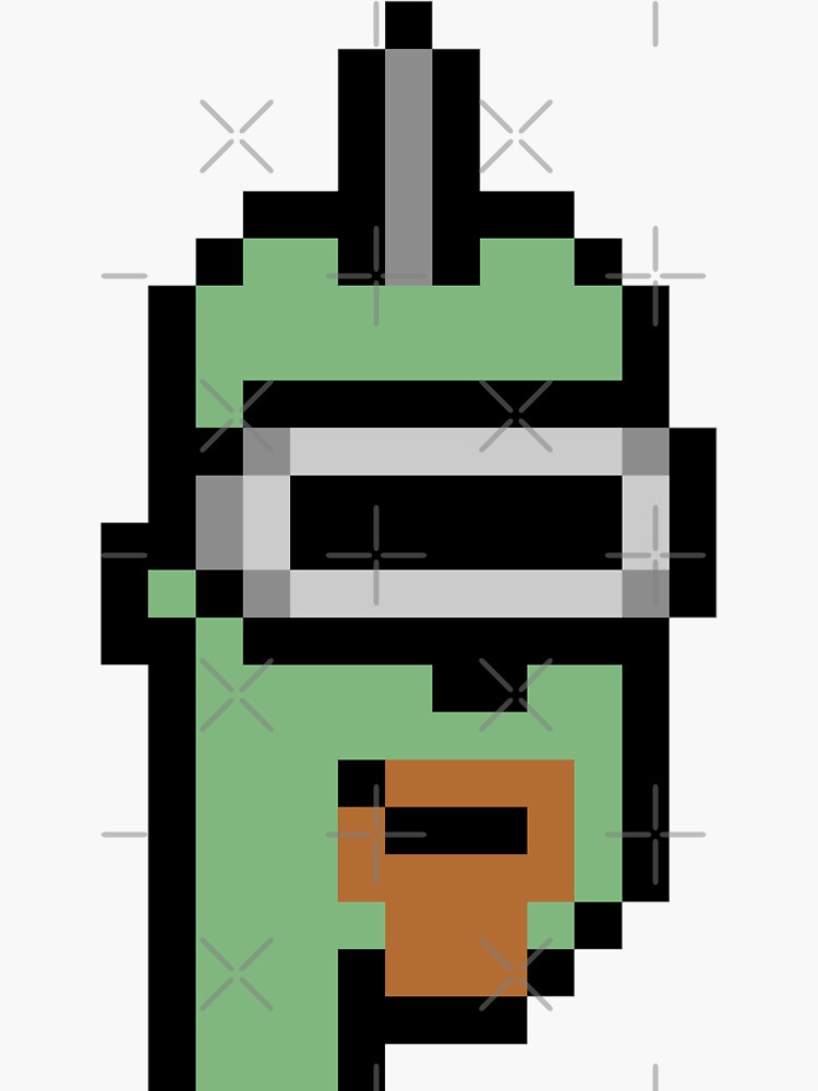 "Nft Zombie CryptoPunk" Sticker for Sale by JelloTees | Redbubble