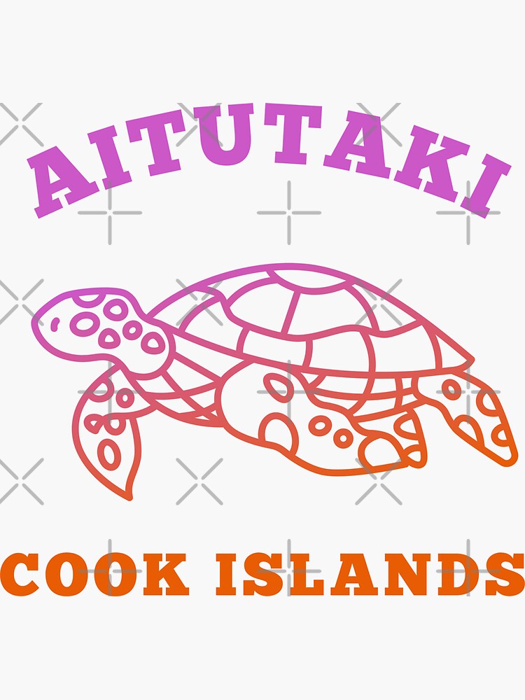 "Retro Aitutaki Cook Islands" Sticker for Sale by dk82 | Redbubble