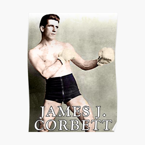 "James J. Corbett - Heavyweight Champion- Boxing Legend Colorized ...