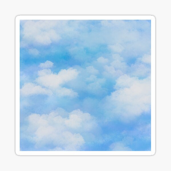 "Dreamy clouds" Sticker for Sale by YipperYapper | Redbubble