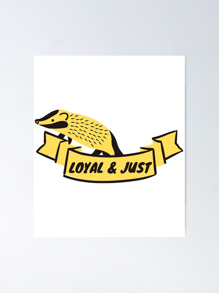 "Cute Huffle Badger" Poster for Sale by ZelinesNovelty | Redbubble