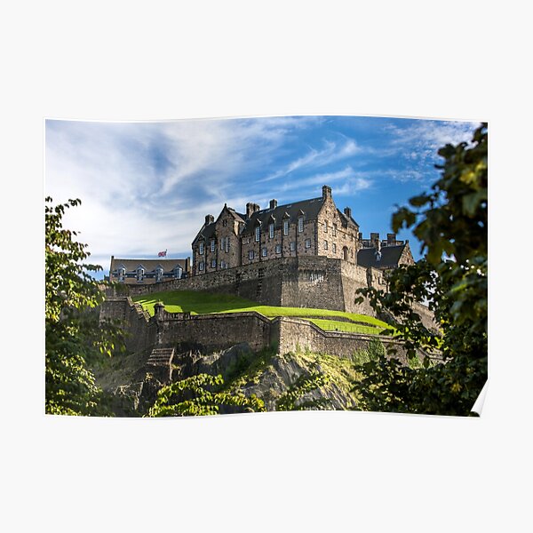 "Summer Afternoon at the Castle in Edinburgh" Poster for Sale by Ade ...