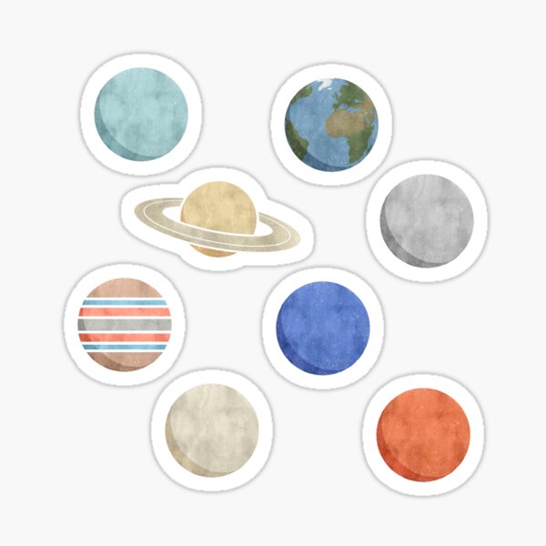 "Planets of the Solar System Collection" Sticker for Sale by ...