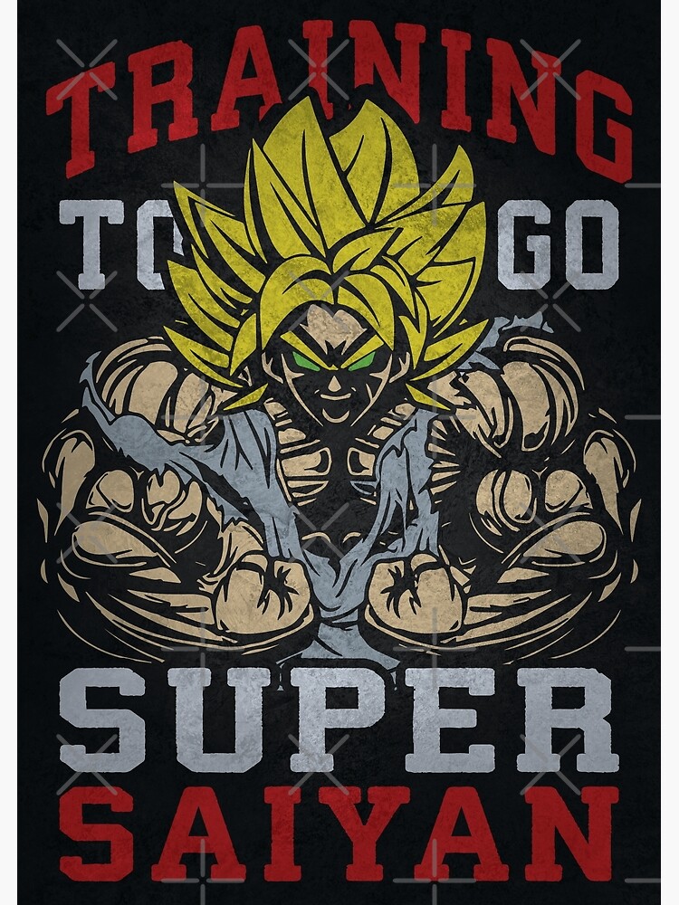 "Training To Go Super Saiyan - Broly - Anime Workout" Poster for Sale ...