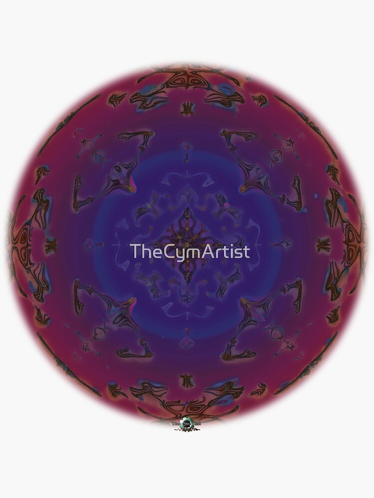 "Cymatics Aurora" Sticker for Sale by TheCymArtist | Redbubble