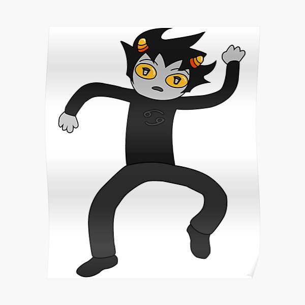 "Bucket Dazed Karkat (Colour) " Poster for Sale by aCorvidsHoard ...