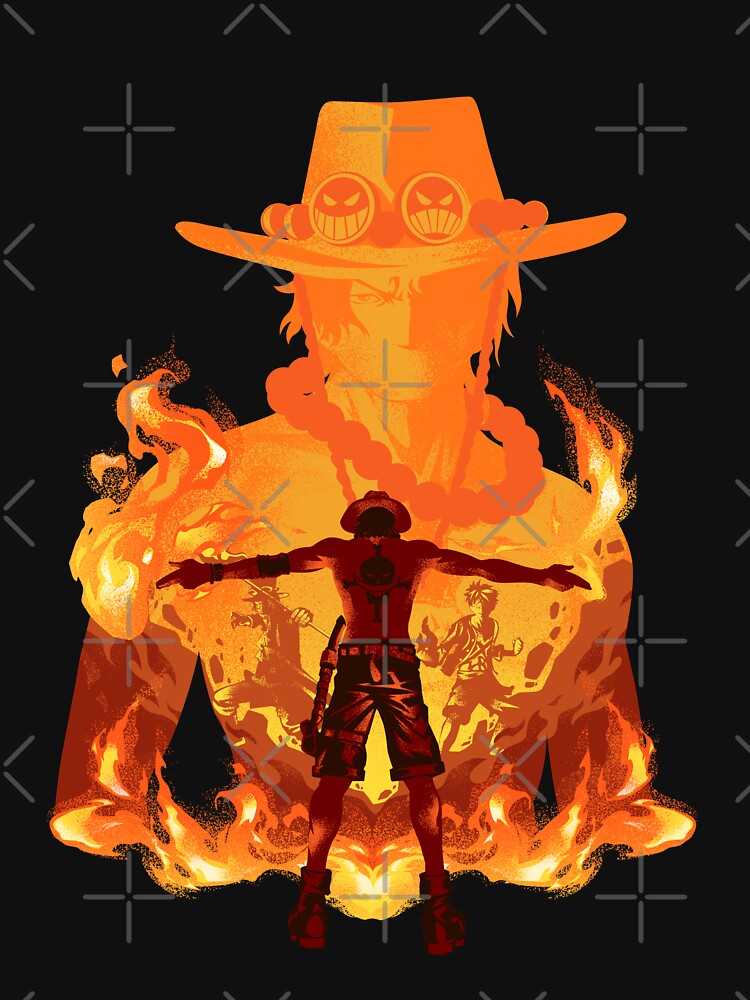 "Fire Fist Ace" Essential T-Shirt for Sale by Hypertwenty Designs ...