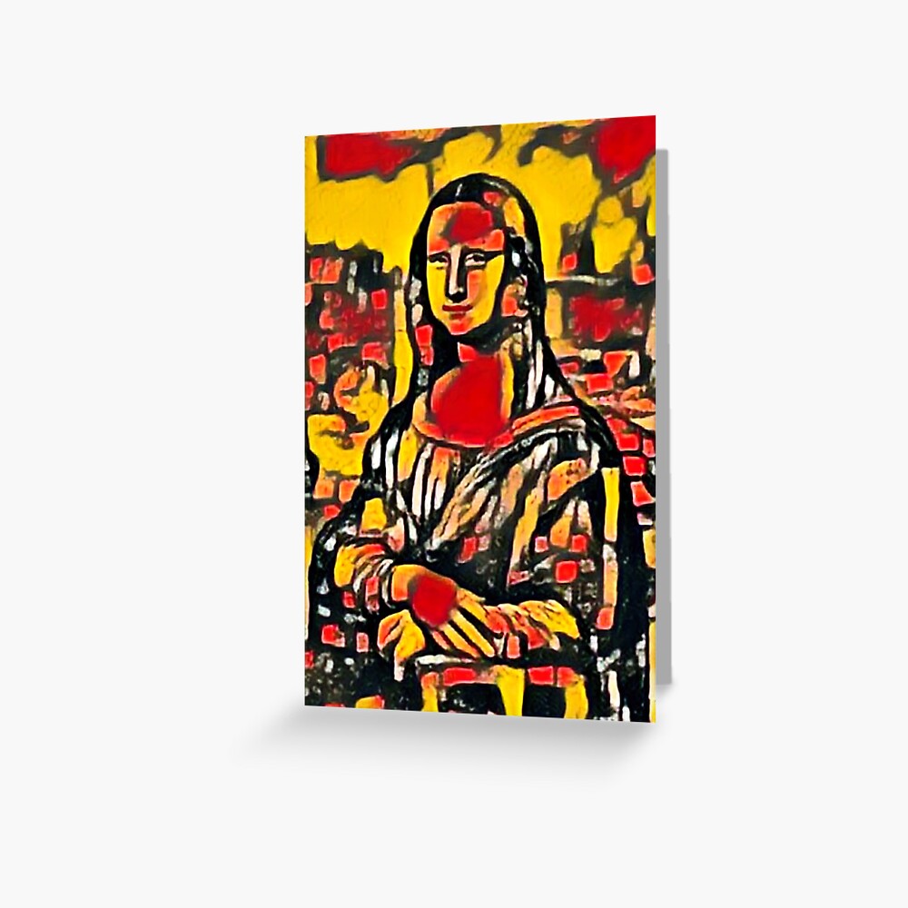 ""Mona Lisa (19)" an iconic painting reimagined " Greeting Card for ...