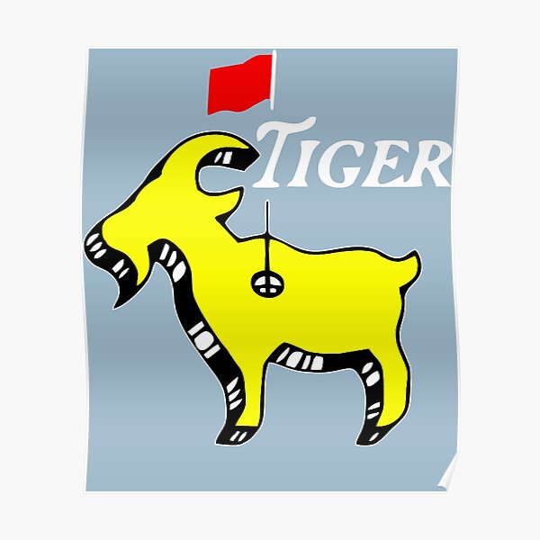 "Active Golf Sport For Everyone Good Lucky Tiger Masters Goat Vintage ...