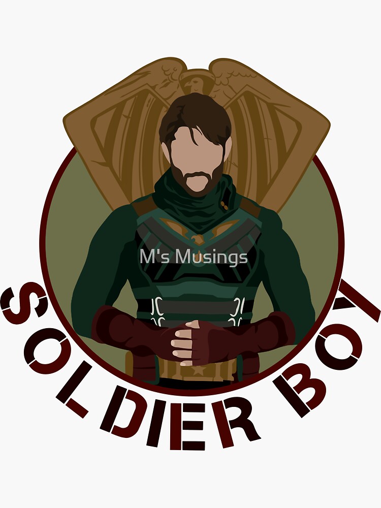 "Jensen as Soldier Boy Shield " Sticker for Sale by mmsmusings | Redbubble