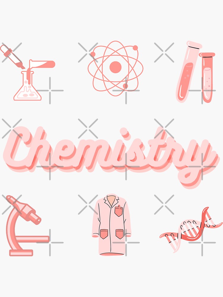 "Chemistry subject" Sticker for Sale by Mialunaa | Redbubble