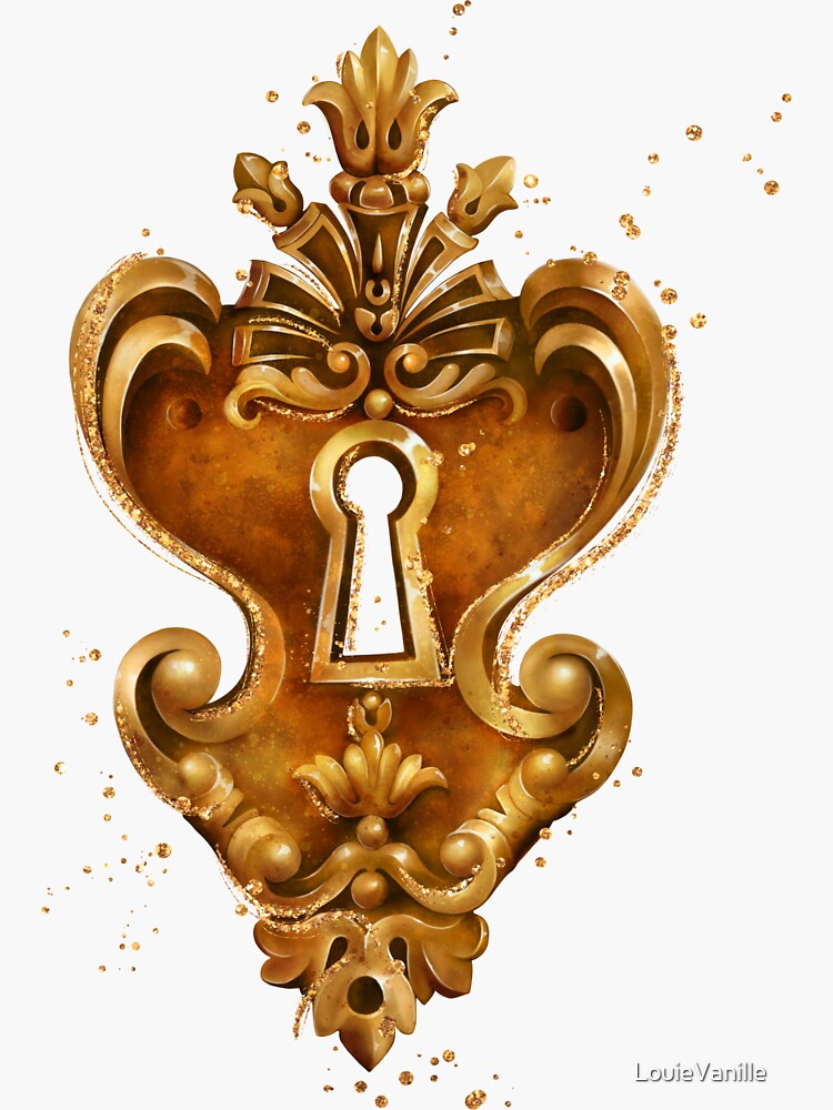 "Door Lock Alice in Wonderland sticker" Sticker for Sale by ...