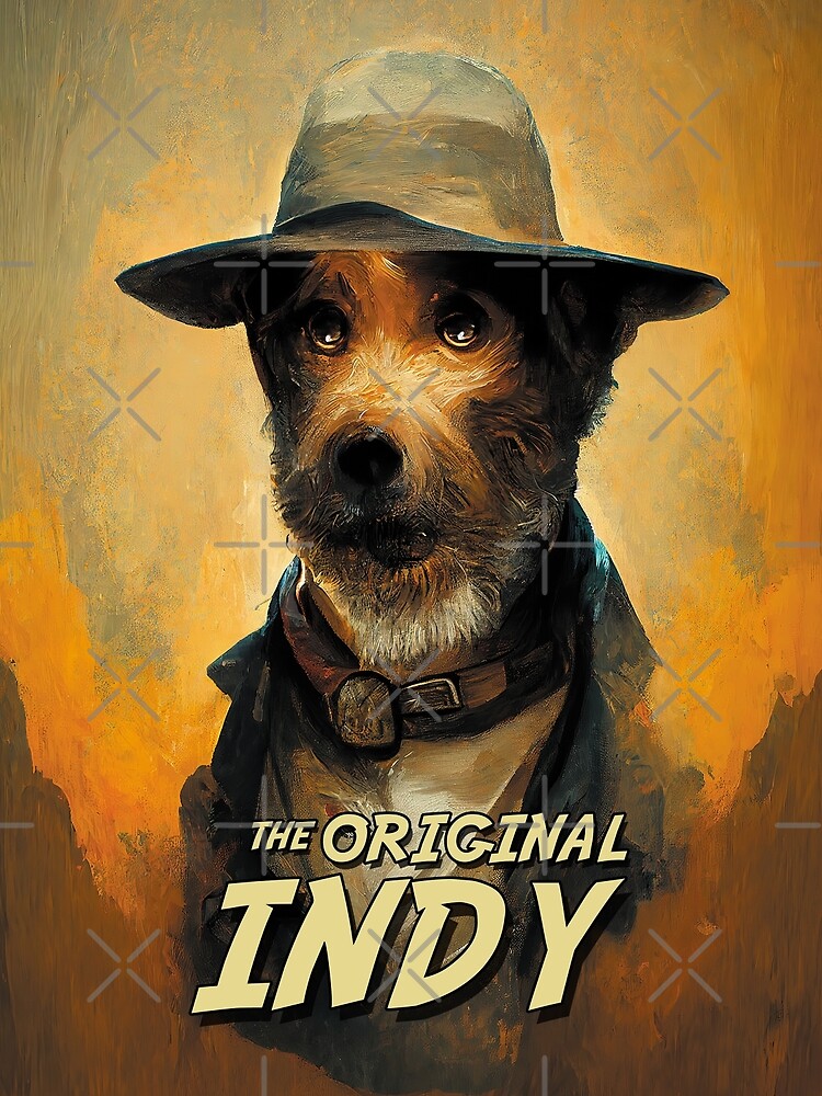 "Indiana Dog Portrait Painting | The Original Indy" Poster for Sale by ...
