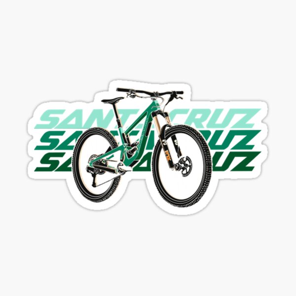 "Green santa cruz bike Sticker" Sticker for Sale by AylinBosco9 | Redbubble
