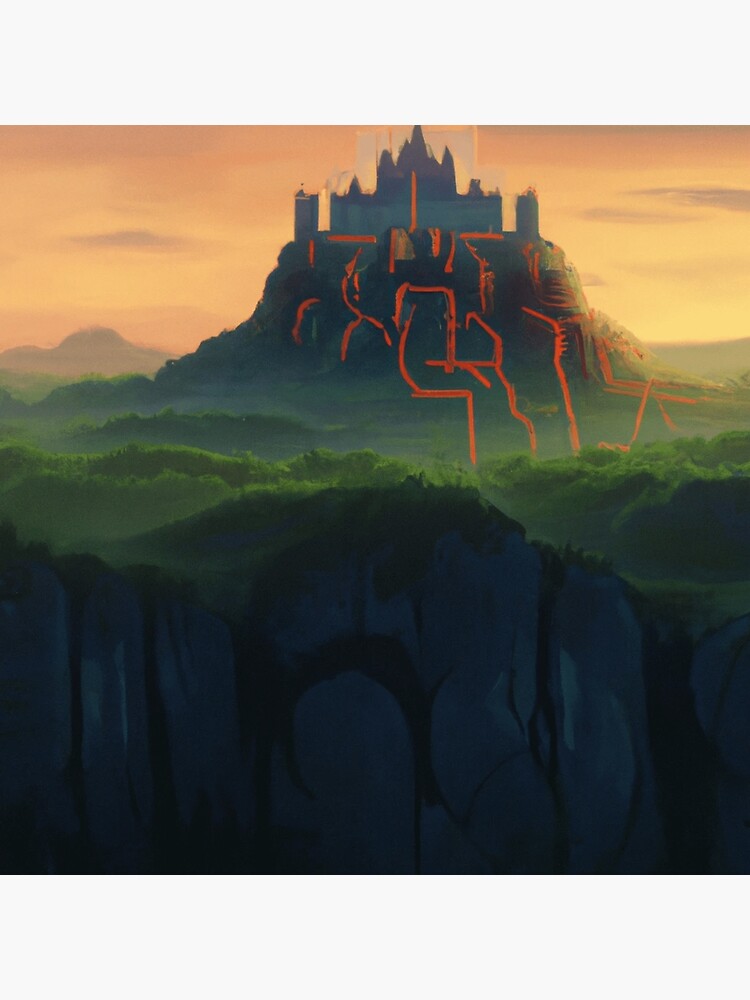"Volcano Castle" Poster for Sale by Demireon | Redbubble