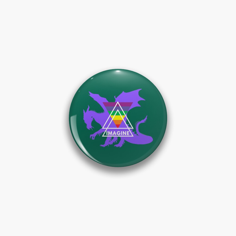 Rainbow Girls Boys Imagine Dragons Enemy Believer Awesome Anime Pin