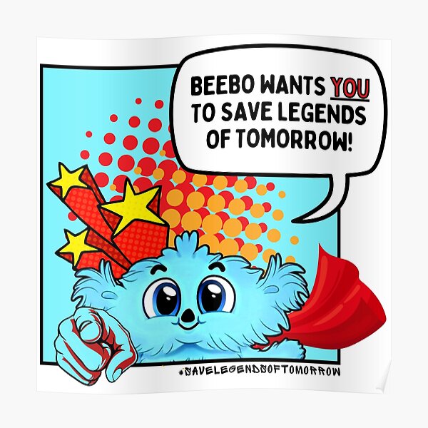"Beebo - Save Legends of Tomorrow" Poster for Sale by StarlingSylver ...