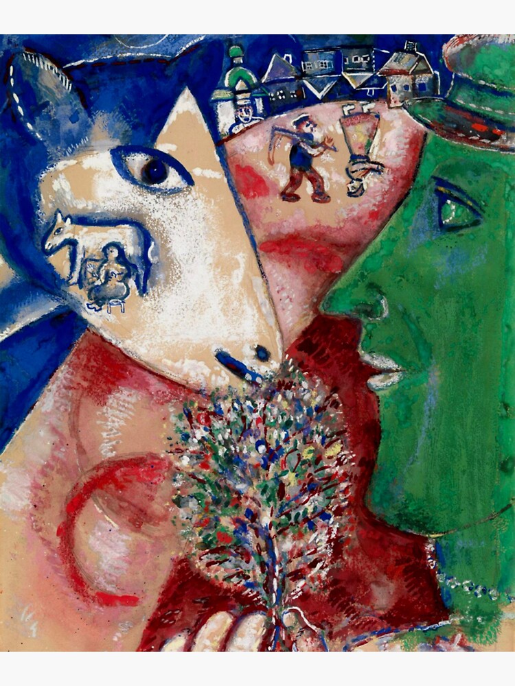 "I and the Village Chagall paintings, Marc chagall, Chagall" Sticker ...