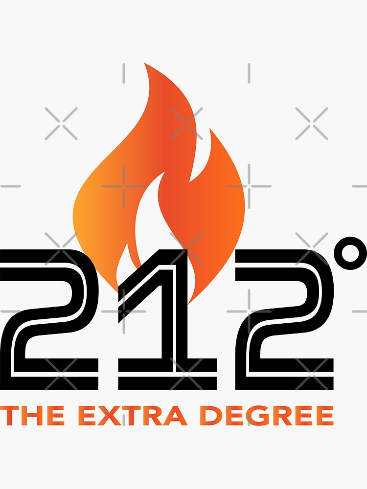 "212 (the extra degree)" Sticker for Sale by lilslip | Redbubble