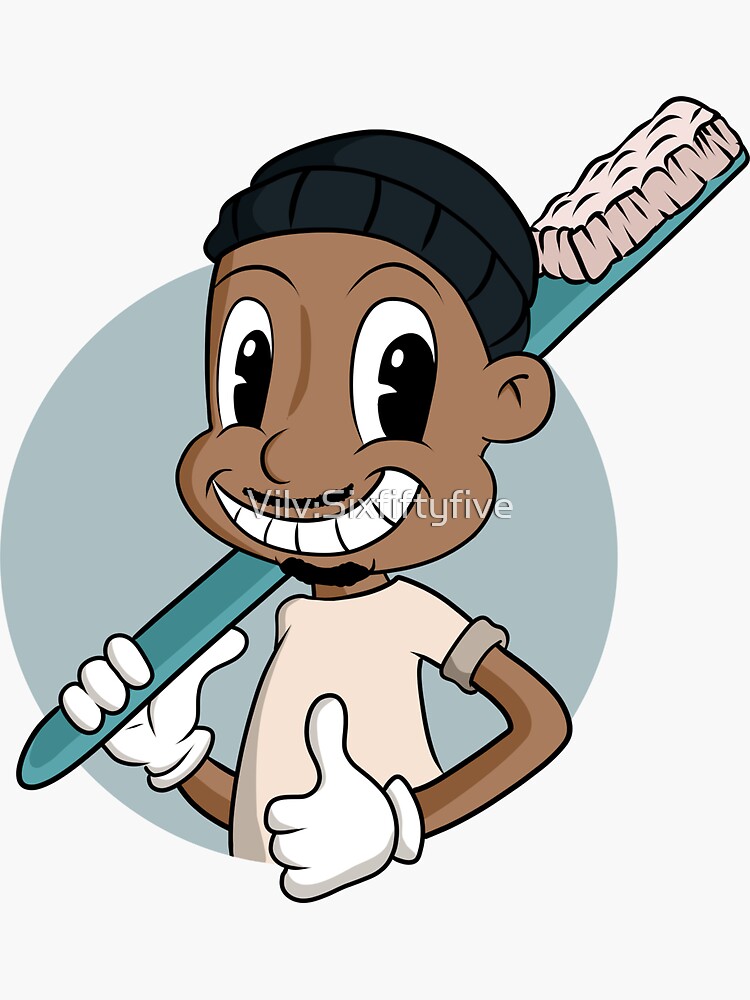 "Brush Your Teeth Fan Art" Sticker for Sale by sixfiftyfive | Redbubble