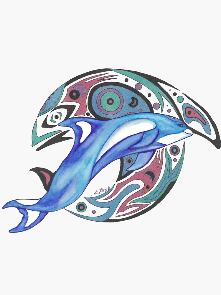 "Native Blue" Sticker for Sale by LightningLounge | Redbubble