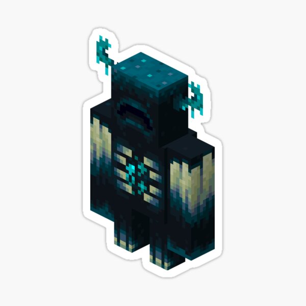 "Minecraft warden" Sticker for Sale by JoyfulDayzz | Redbubble