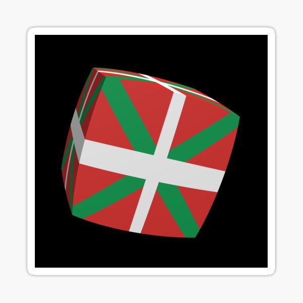 "Basque flag box" Sticker for Sale by stuwdamdorp | Redbubble