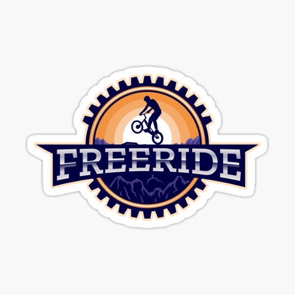 "Freeride" Sticker for Sale by AQ-design | Redbubble