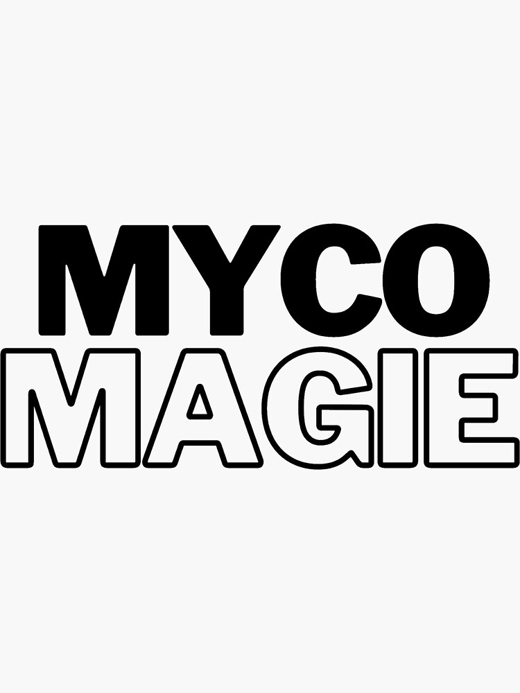 "myco magic" Sticker for Sale by Latawo | Redbubble