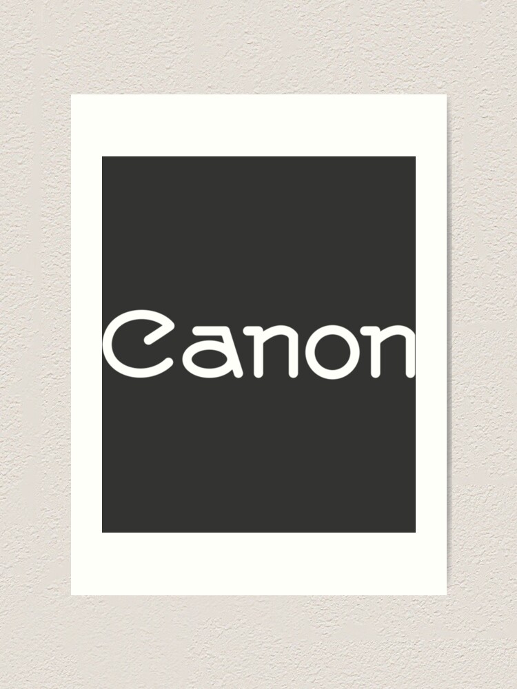 "Vintage Canon Logo - White- Circa 1935 " Art Print for Sale by ...