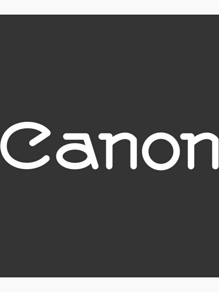 "Vintage Canon Logo - White- Circa 1935 " Art Print for Sale by ...