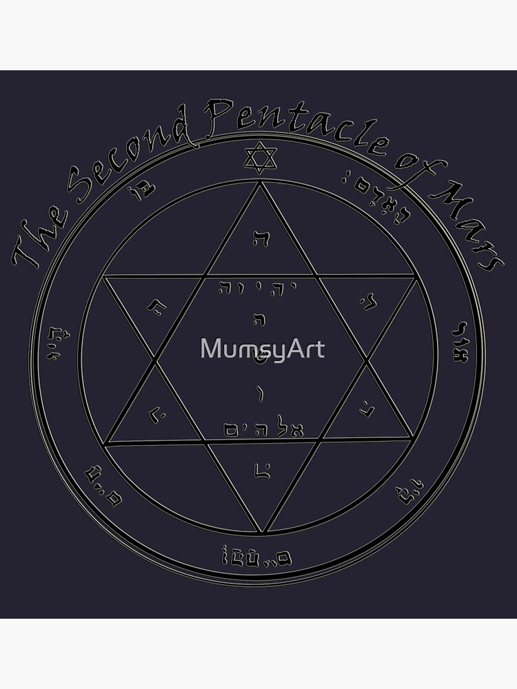 "The Second Pentacle of Mars - Solomon Seals" Poster for Sale by ...