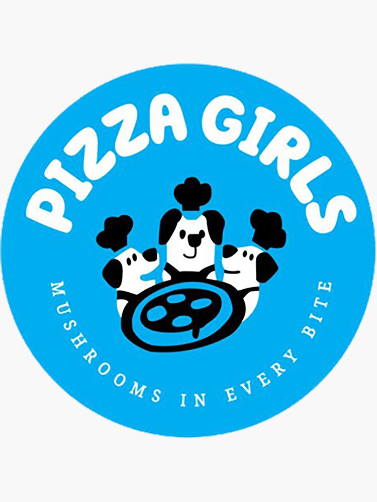 "Pizza Girls" Sticker for Sale by MagicalBoun | Redbubble