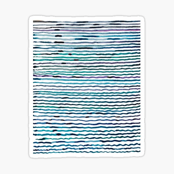 "purple blue and green watercolour lines " Sticker for Sale by ...