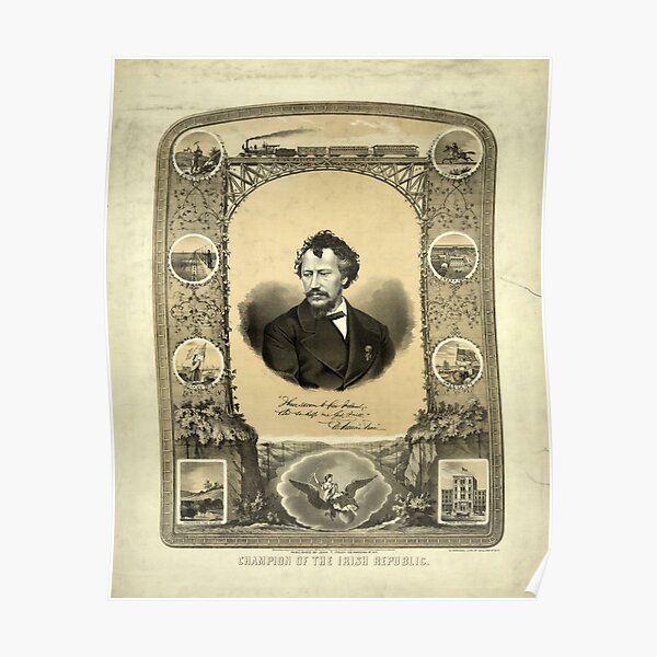 "Champion of the Irish Republic, George Francis Train (1869)" Poster ...