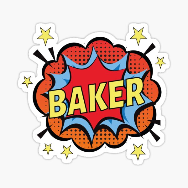 "Funny Baker Design Appreciation Gift" Sticker for Sale by LOGPRO ...