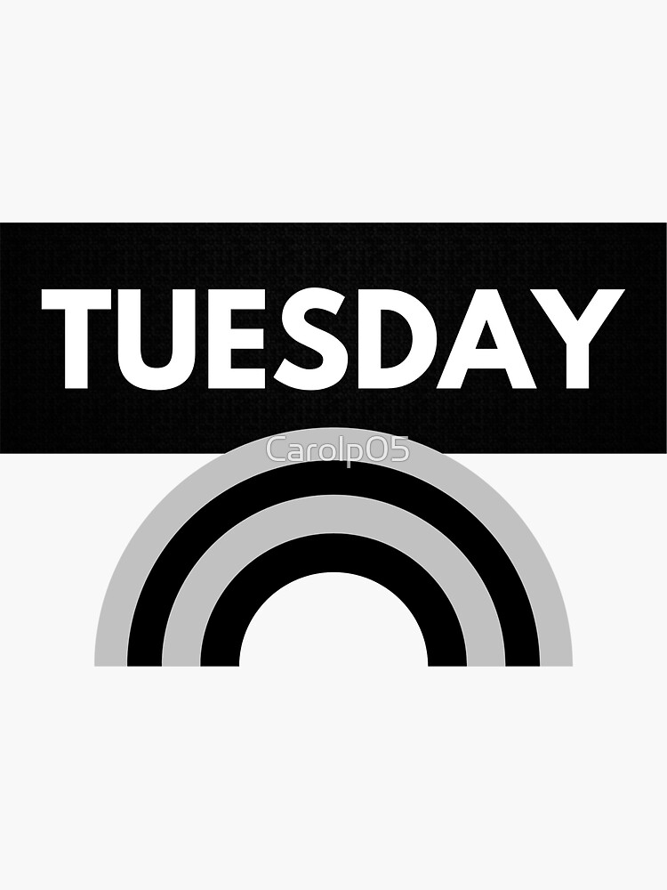 "TUESDAY| LETTERING | LETTERING PHRASES " Sticker for Sale by Carolp05 ...