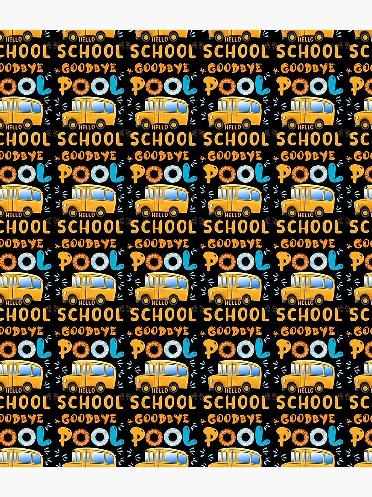 Goodbye pool hello school, school bus driver Backpack sold by Julia ...